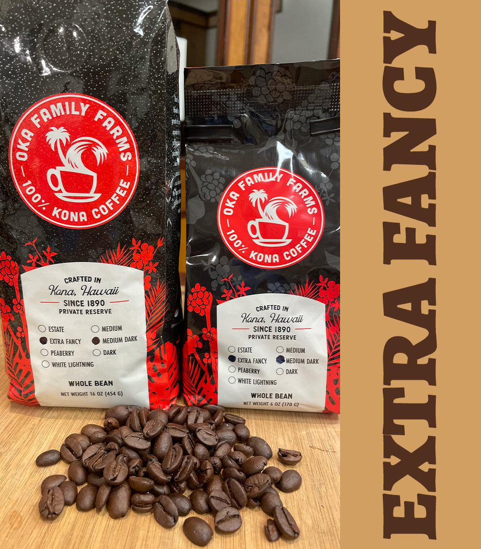 Extra Fancy Kona Coffee – Oka Family Farms